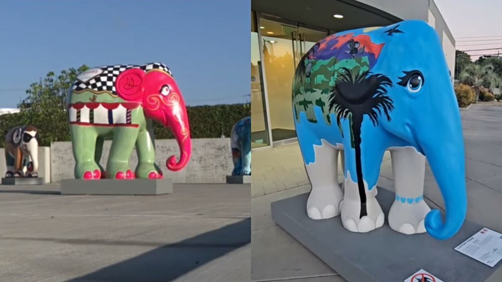 Burbank showcases life-size baby Asian elephant sculptures to support ...