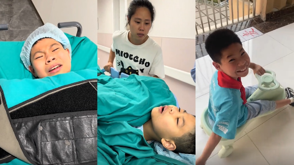 Paralyzed Chinese boy makes moving pre-surgery request to his mother ...