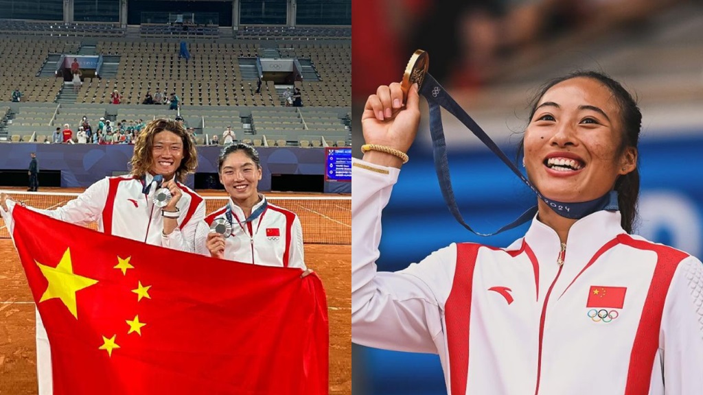 China's tennis players deliver historic performance at Paris 2024
