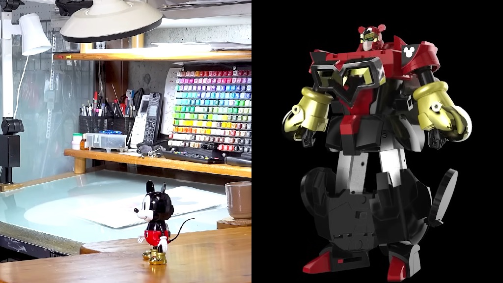 'Gundam' designer turns Mickey Mouse into fierce-looking Mecha Mouse