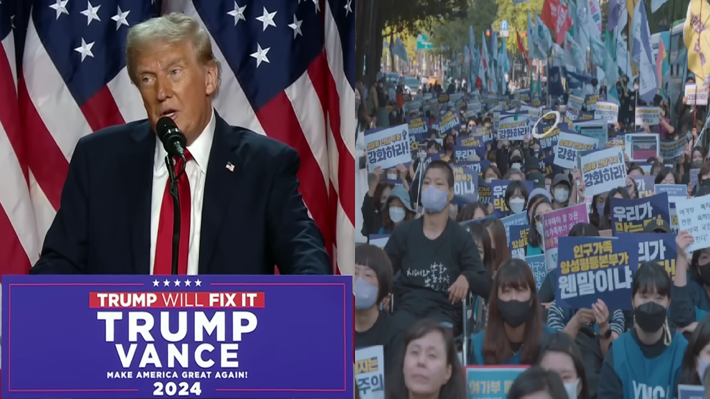 No childbirth, no sex: Trump’s win sparks interest in Korean feminist ...