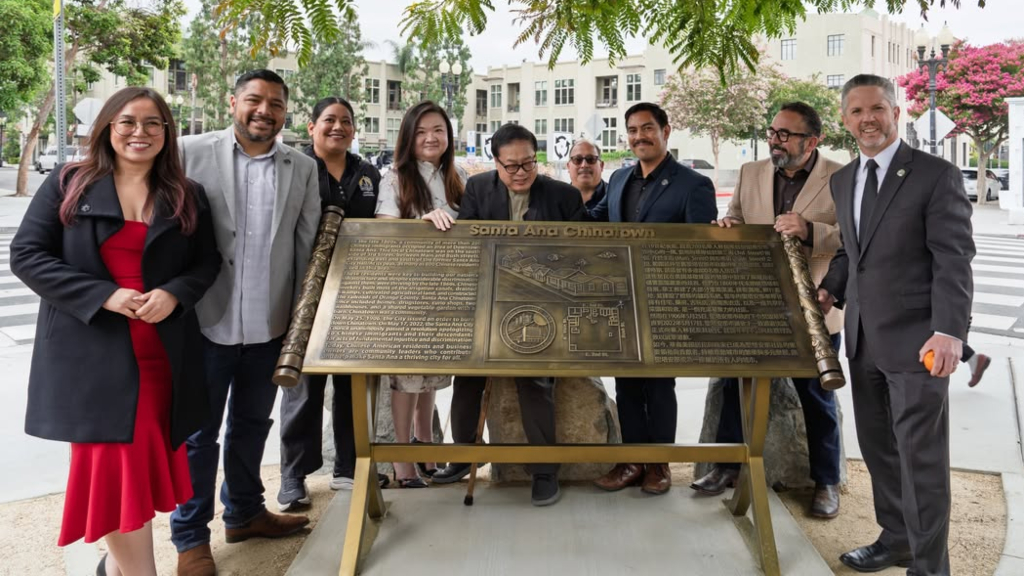 Santa Ana unveils memorial for Chinatown destroyed by city-ordered fire